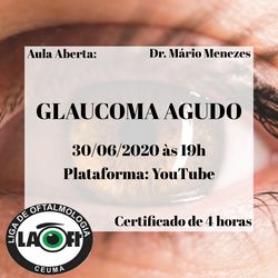 Aula Aberta de Glaucoma Agudo - Certificado