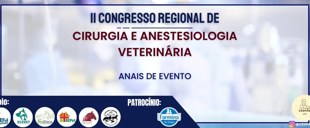 Anestesia E Analgesia Em Canino Submetido À Pericardiectomia Por ...