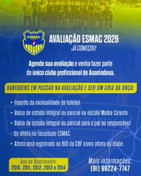 AVALIAÇÃO ESMAC 2026