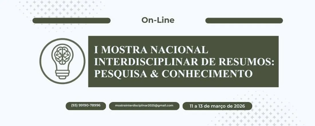 I MOSTRA NACIONAL INTERDISCIPLINAR DE RESUMOS: Pesquisa & Conhecimento