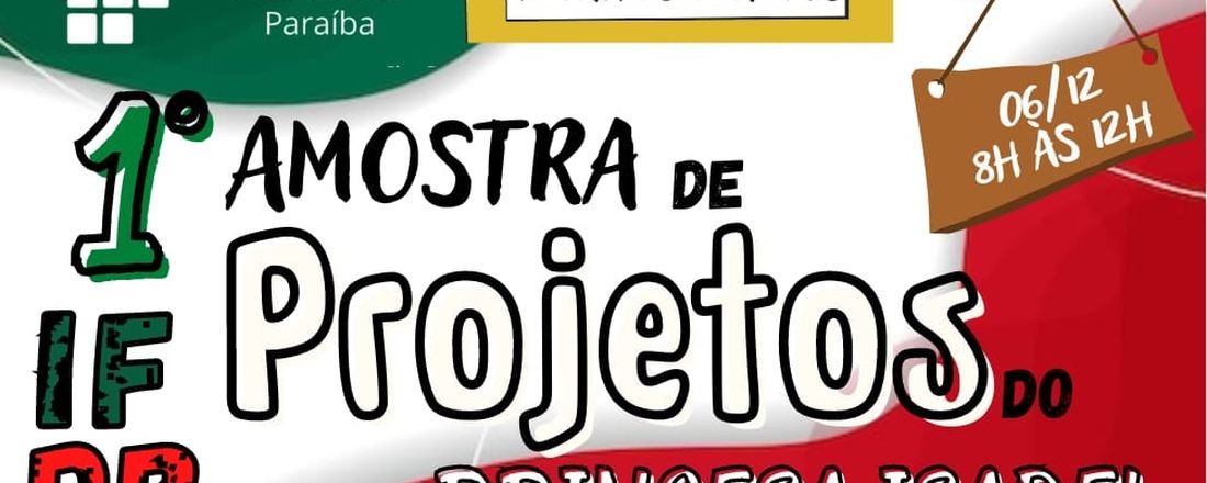 1° Mostra de Projetos do IFPB Campus Princesa Isabel