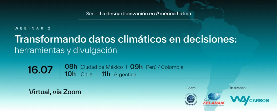 Webinar | Transformando datos climáticos en decisiones: herramientas y divulgación